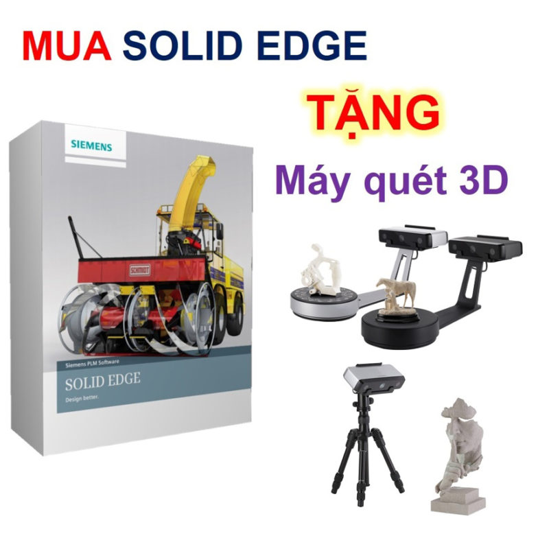 Phần mềm Solid Edge Shining 3D Edition - TẶNG máy Scan 3D $3,600